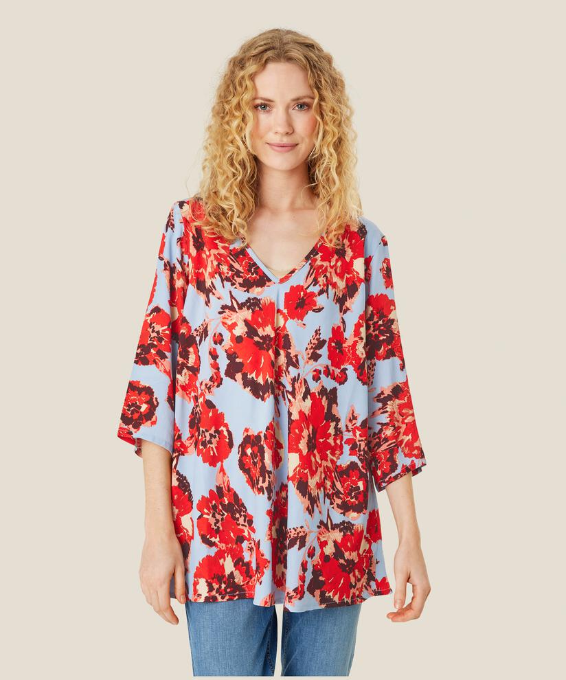 Masai Kata Floral Top | Plus Size Clothing | Wardrobeplus.ie
