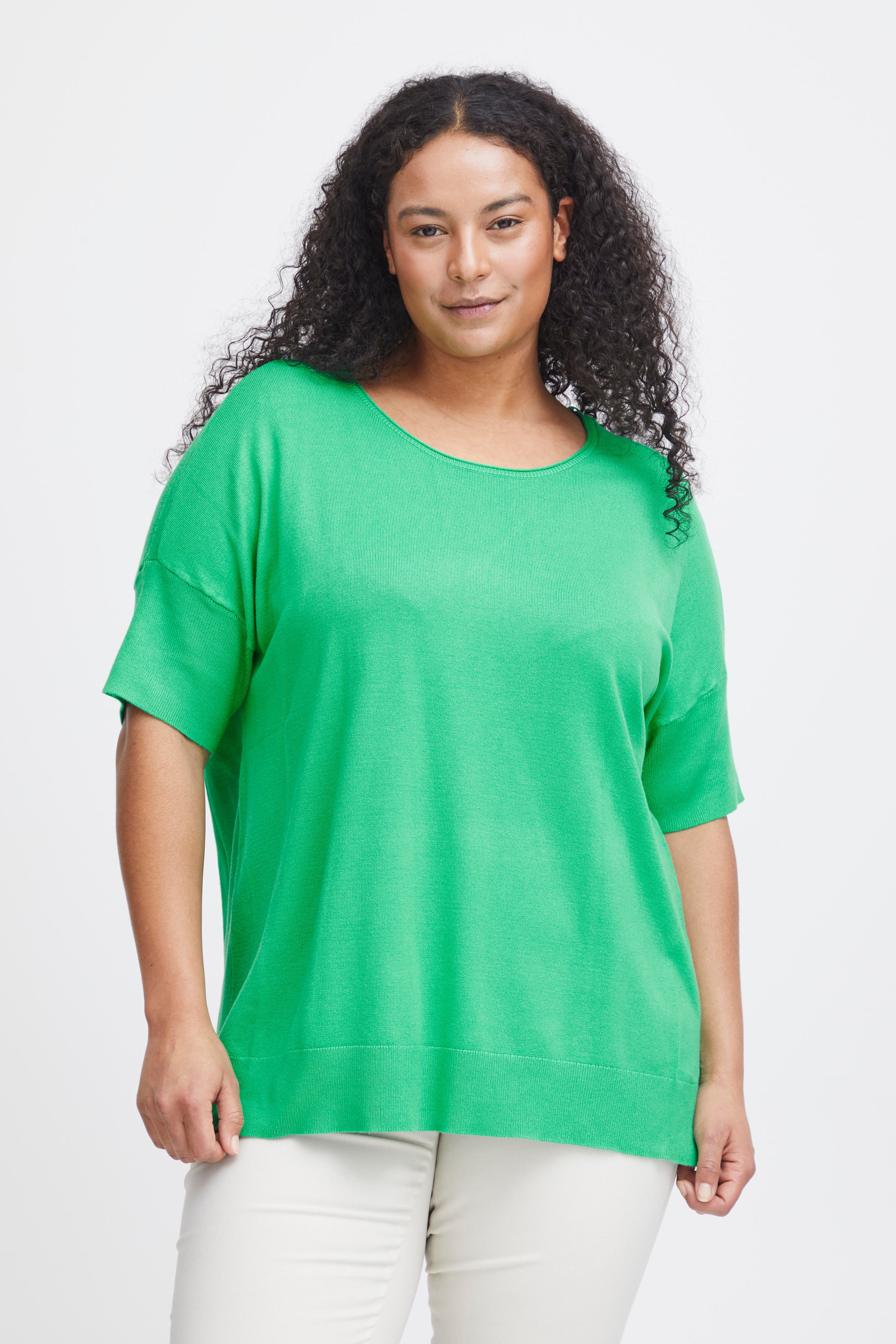 Simple Wish Clia Knitted Top | Plus Size Clothing | Wardrobeplus.ie