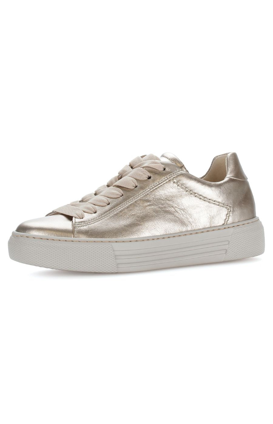 Gabor Trainer in Metallic Gold | Women's Shoes | Wardrobeplus.ie