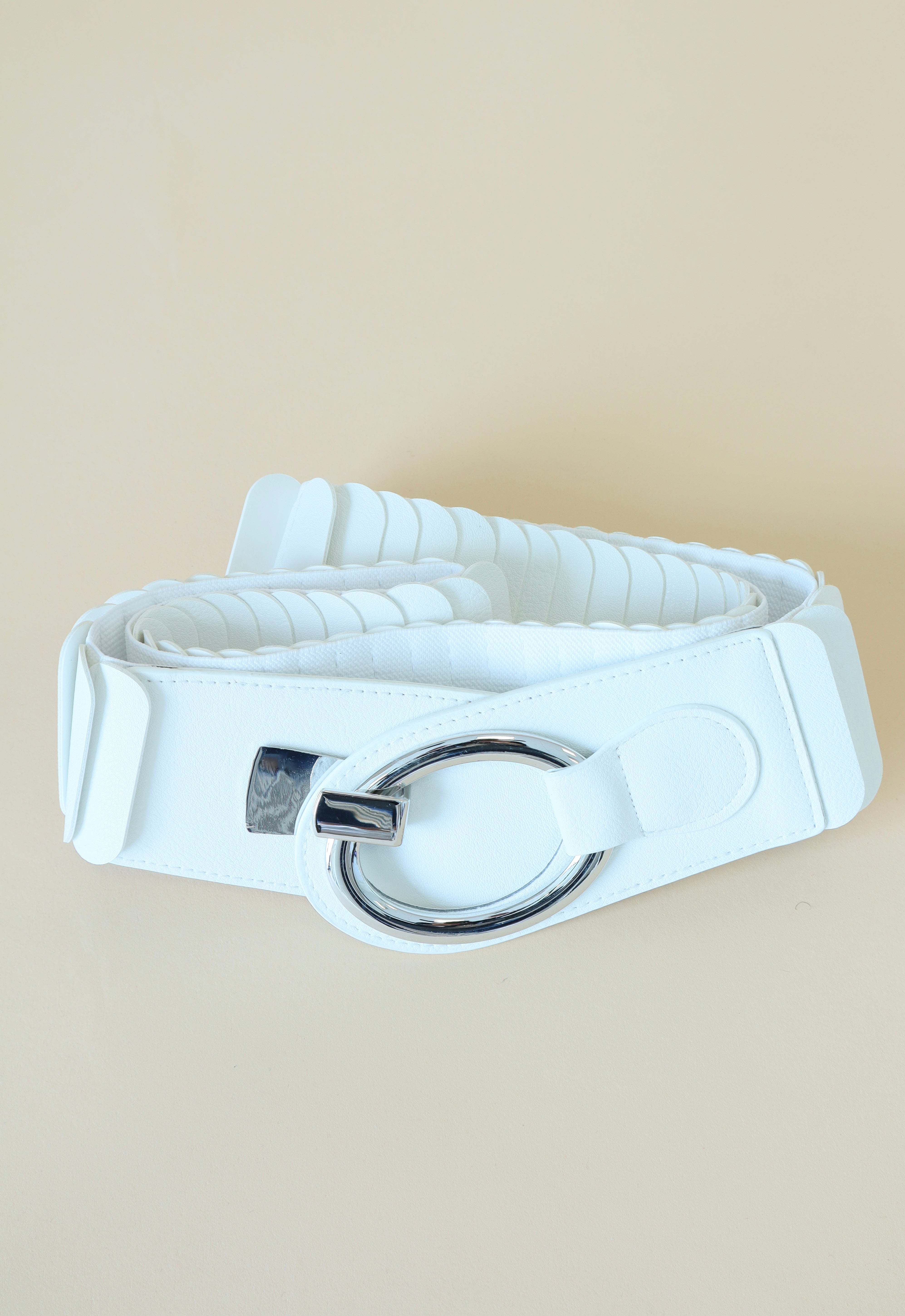 Stretch Belt in White | Plus Size Clothing | Wardrobeplus.ie