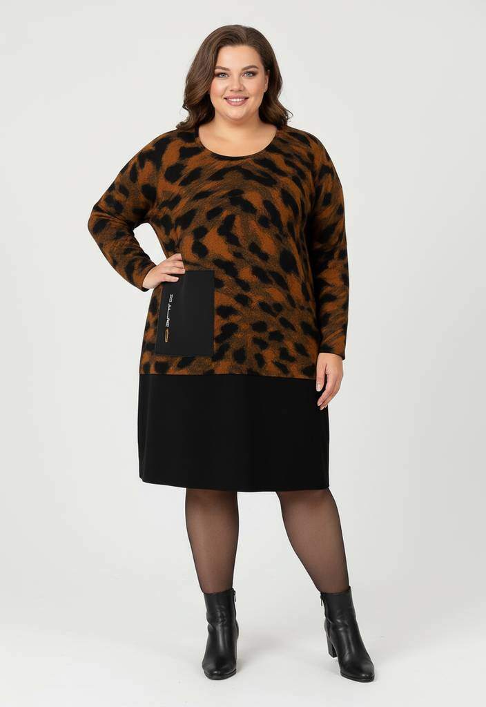 Jade Dress in Rust | Plus Size Dresses | Wardrobeplus.ie