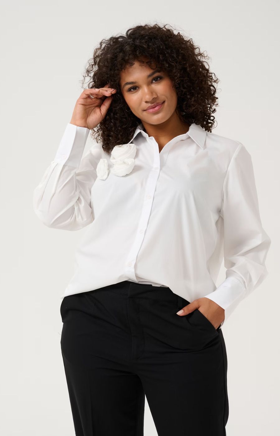 Kaffe Curve Roseta Shirt | Plus Size Tops | Wardrobeplus.ie