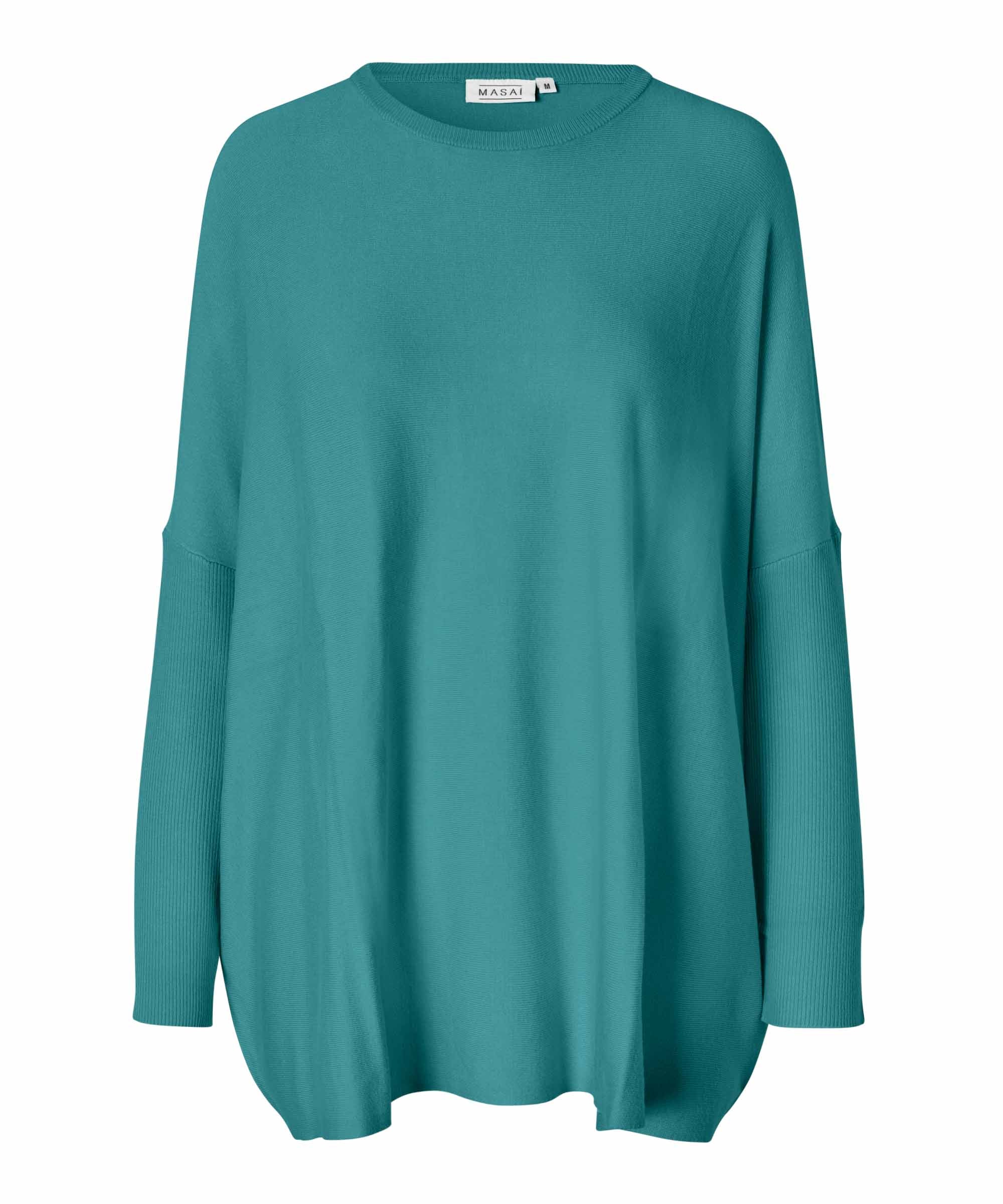 Masai Fansai Jumper in Teal | Plus Size Clothing | Wardrobeplus.ie