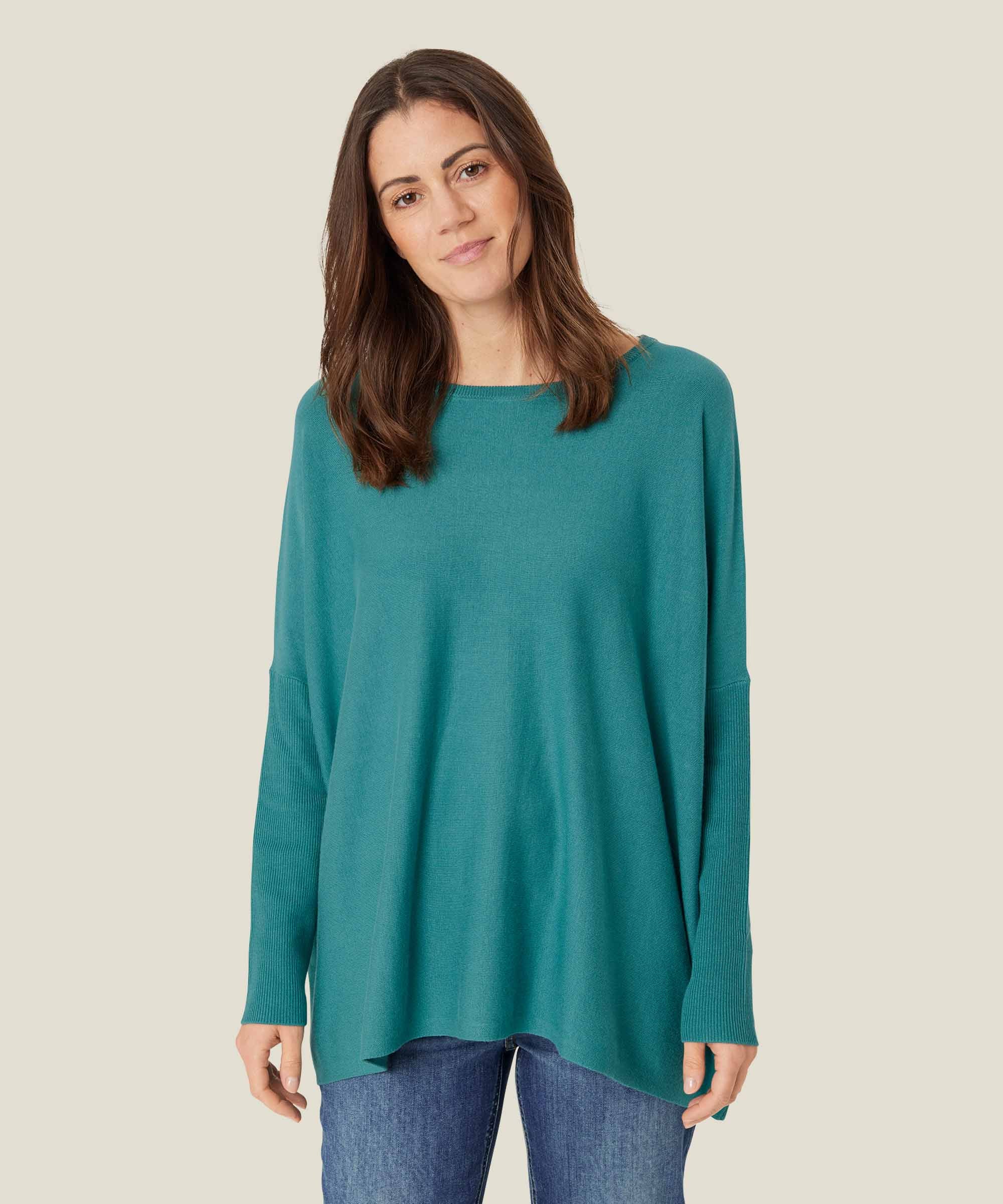 Masai Fansai Jumper in Mint | Plus Size Clothing | Wardrobeplus.ie